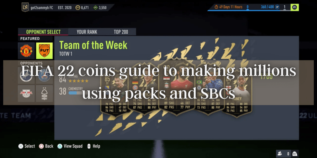 FIFA 22 coins guide to making millions using packs and SBCs ...